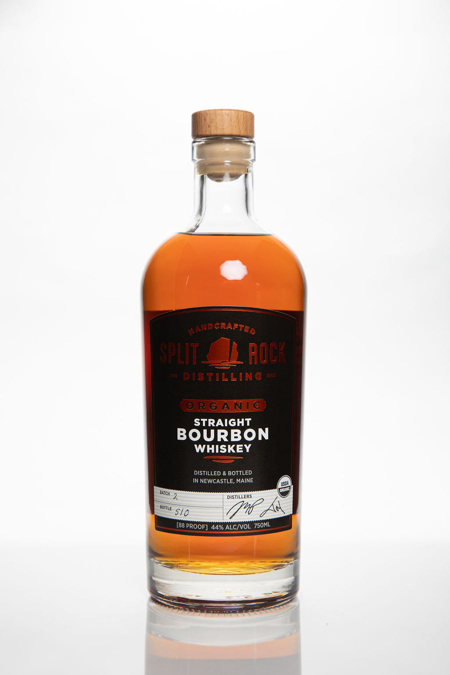 Straight Bourbon Whiskey, 88 Proof, 750ml – Split Rock Distilling